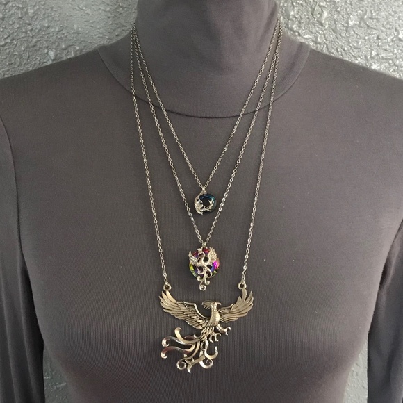 Hand Crafted | Jewelry | Rising Phoenix Silver Handmade 3layer ...